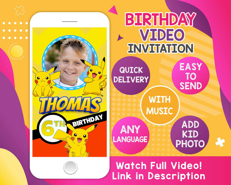 Video Invitations | Video Birthday Invitation | Animated Invitation ...